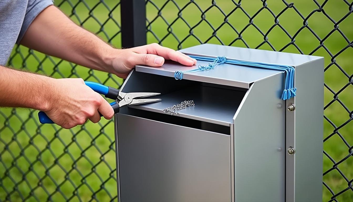 Comment fixer une boîte aux lettres sur un grillage ou une clôture ...